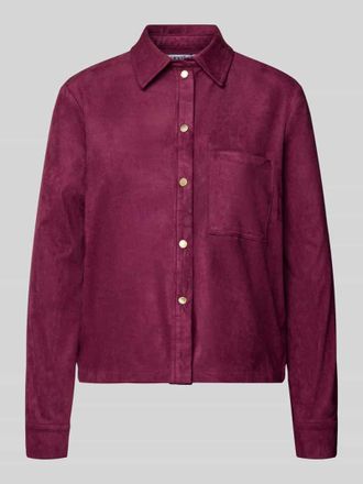 Zabaione Regular Fit Bluse in Leder-Optik Modell Je44ssica