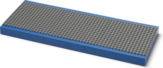 Room Copenhagen Lego Regal Blau - Wandregal mit 3 Bauplatten - Schweberegal f&uuml;r Kinderzimmer & Wand Deko - Regalbrett f&uuml;r Lego Fans - 38,5 x 2,5 x 15 cm