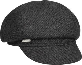 Seeberger Daventa Newsboy Casquette pour femme Anthracite Taille unique, Anthracite, 6 3/4/7 3/8