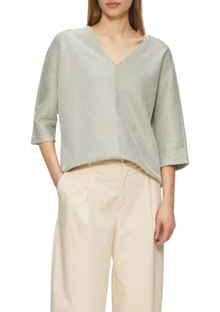 s.Oliver Shirt mit Strukturstreifen und Fledermaus&auml;rmeln