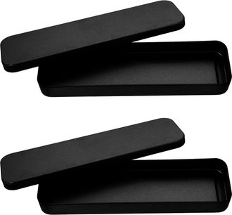 Artibetter 2 St&uuml;ck Blech Federm&auml;ppchen Mit Deckel Rechteckige Aufbewahrungsbox F&uuml;r Stifte Und Schreibwaren Tragbarer Stifthalter F&uuml;r B&uuml;ro Und Schule Robuste Meta