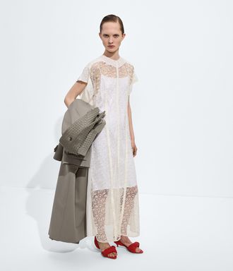 Bottega Veneta Robe en dentelle florale - Blanc - Femme - 32