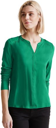 Street One Damen Feminines Langarmshirt, fresh spring green, 36