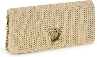 Pinko Love Shoulder Bag - Beige
