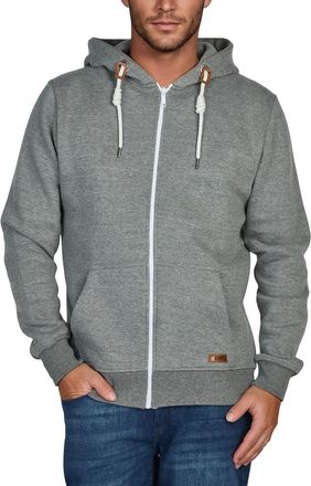Riverso Sweatjacke Herren mit Kapuze Rei&szlig;verschluss Regular Fit RIVThilo Kapuzenjacke Grau 3XL, Gr&ouml;&szlig;e:3XL, Farbe:Grey 2