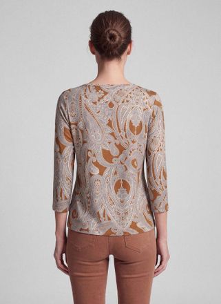 Rabe 3/4-Arm-Shirt Sommershirt mit Allover-Muster