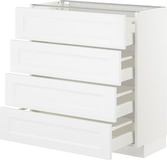IKEA METOD Unterschr., 4 Fronten/4 Schubladen