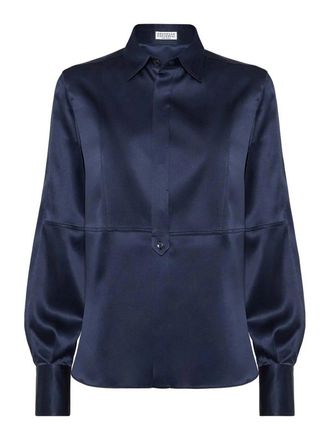 Brunello Cucinelli Chemise - Bleu