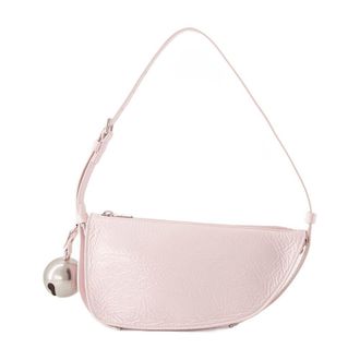 Burberry Womens Shield Sling Mini Shoulder Bag Pink Lambskin