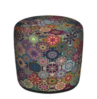 Bertoni Hocker Sitzhocker Pouf f&uuml;r Balkon & Garten Puff Codura Wetterfest 36 x 36 cm Garten Sitzsack Outdoor & Indoor Runder Sitzpouf mit abnehmbarem Bezug Wa