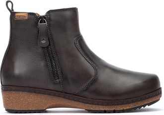 Pikolinos Flache Stiefeletten in Leder Granada für Frauen Farbe Lead