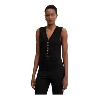 Pinko Giuggiolo Gilet - - Jackets - Damen - Schwarzk - M