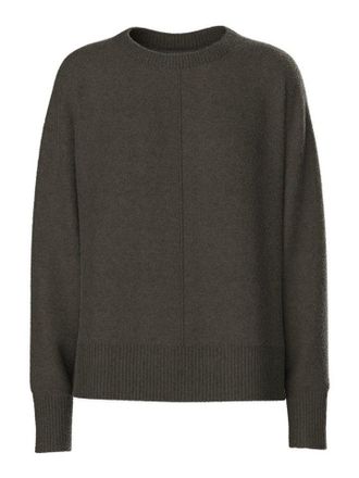 Pieces Strickpullover PCMALOU LS O-NECK CUTLINE KNIT NOOS BC