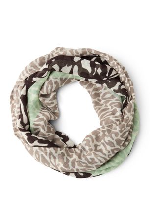 Street One Gemusterter Loop-Schal molten earth A