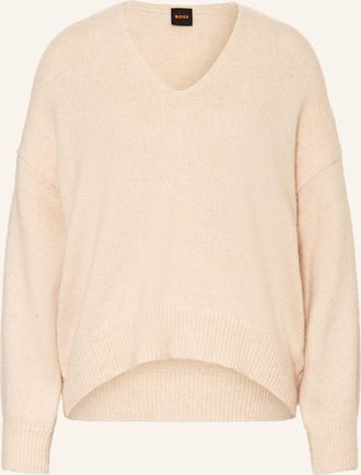 HUGO BOSS Pullover Mit Alpaka beige