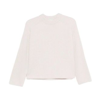 Forte_Forte Round-Neck Strickwaren - - Knitwear - Damen - Wei&szlig; - S