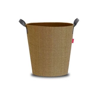 Le Marquier Panier &agrave; b&ucirc;ches et &agrave; granul&eacute;s - Dama rond - sable - Le Marquier