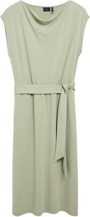 s.Oliver Minikleid Kleid Kurzes Kleid mit Wasserfall-Ausschnitt und Bindeg&uuml;rtel