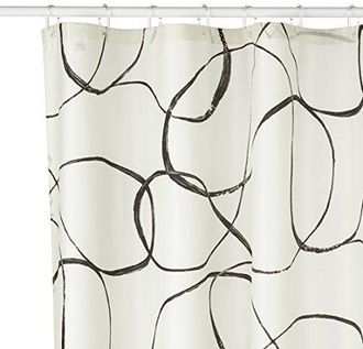 Sealskin Textil Duschvorhang Movement, Farbe: Schwarz, B x H: 180 x 200 cm