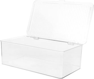 BESPORTBLE CD DVD Aufbewahrungsbox mit Deckel Staubschutz Robuste Kunststoffbox Mittlere Transparenter Organizer zur Sicheren Lagerung und Schutz vor Kratzern un