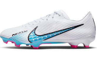 Nike Nike Herren Zoom Vapor 15 Academy FG/MG Fussballschuh, White/Baltic Blue-HOT Punch-CO, 45.5 EU