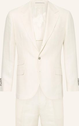 Brunello Cucinelli Brunello Cucinelli Anzug Extra Slim Fit Mit Seide Und Leinen weiss