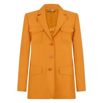 Alberta Ferretti Femme, Vestes, Orange, Taille: 36 FR Vestes