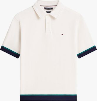 Tommy Hilfiger Polo droit &agrave; bordures contrastantes en coton