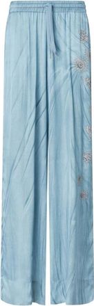 Pinko Pinko, Femme, Pantalons, Bleu, Taille: 36 FR Rikky Viscose Pantalons