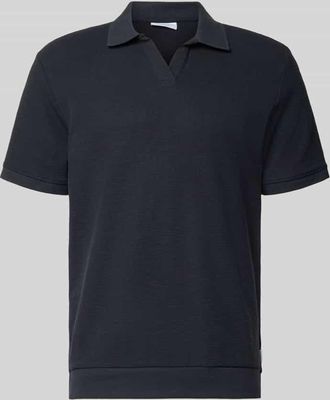 Lindbergh Comfort Fit Poloshirt mit V-Ausschnitt