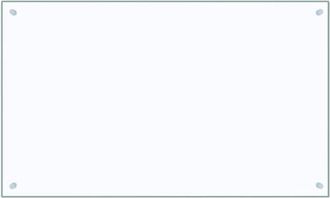 vidaXL Crédence de Cuisine, Transparent, 100x60 cm, Verre Trempé, Résistant à la Chaleur et aux Rayures, Panneau Mural, Protection Anti-Éclaboussures, Facile