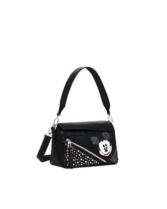 Desigual Sac à main en polyuréthane pour femme, noir, Noir