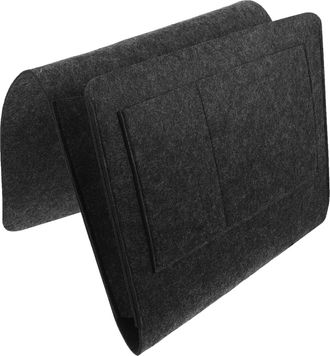 SOLUSTRE Filz Bett Organizer H&auml;nge Aufbewahrungstasche f&uuml;r Schlafzimmer und Wohnheim Praktische Seitentasche f&uuml;r Bett Sofa und Schreibtisch Vielseitiger Filz A