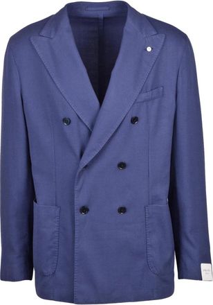 L.B.M. 1911 L.b.m. 1911, Homme, Vestes, Bleu, Taille: 2XL Blazer Stondato
