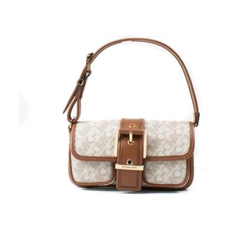 Michael Kors Femme, Sacs, Beige, Taille: ONE Size Sac bandouli&egrave;re en toile avec design classique