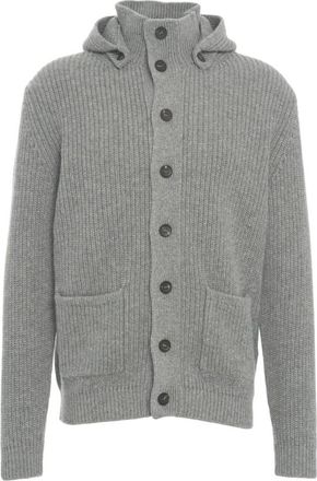 Gender Homme, Pulls, Gris, Taille: 2XL Cardigan Côtelé Grigio Aw25