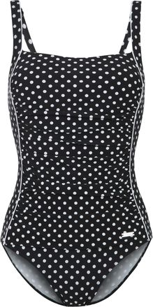 Lascana Damen Badeanzug P&uuml;nktchendesign, Verstellbare Tr&auml;ger, Softcups