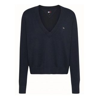 Tommy Jeans Maglia - - Knitwear - Damen - Schwarzk - 2XS