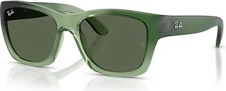 Ray-Ban Rb4194 Sonnenbrillen Green Demi Gloss Fassung Grün Glas 53-17