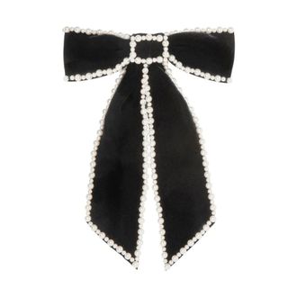 Jennifer Behr Femme, Accessoires, Noir, Taille: ONE Size en Velours Noir Pince à Cheveux