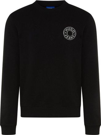 HUGO BOSS Sweatshirt Nedos Rundhalsausschnitt, Regular Fit, reine Baumwolle