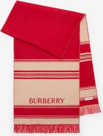 Burberry &Eacute;charpe en laine &agrave; rayures EKD