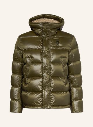 Blauer Daunenjacke Clipper gruen