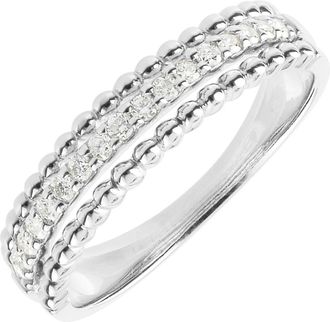 Edenly Ring Fleur de Sel - Zweifacher Ring - Weißgold