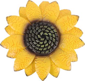 Valiclud Metall Sonnenblumen Wanddekor Hängendes Ornament Für Wohnzimmer Esszimmer Schlafzimmer Dekoration Handgefertigt Blumen Wand Anhänger