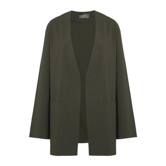 Cortana Femme, Vestes, Vert, Taille: 38 FR Soto, veste en lin vert foncé