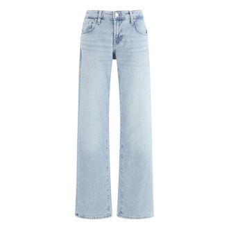 7 For All Mankind Jean Droit Taille Basse - Femme - Jeans - Bleu - Taille: W26