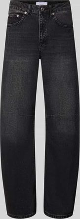 Topshop Straight Fit Jeans aus reiner Baumwolle