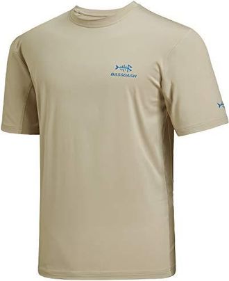 Bassdash T-Shirt de pêche à Manches Courtes Anti-UV UPF 50+ pour Homme