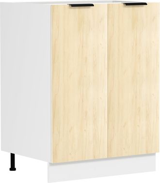 VCM Küchenschrank | Maße ca. H. 82 x B. 60 x. T. 46 cm | Unterschrank mit Zwei Drehtüren | Küchenmöbel - Fasola